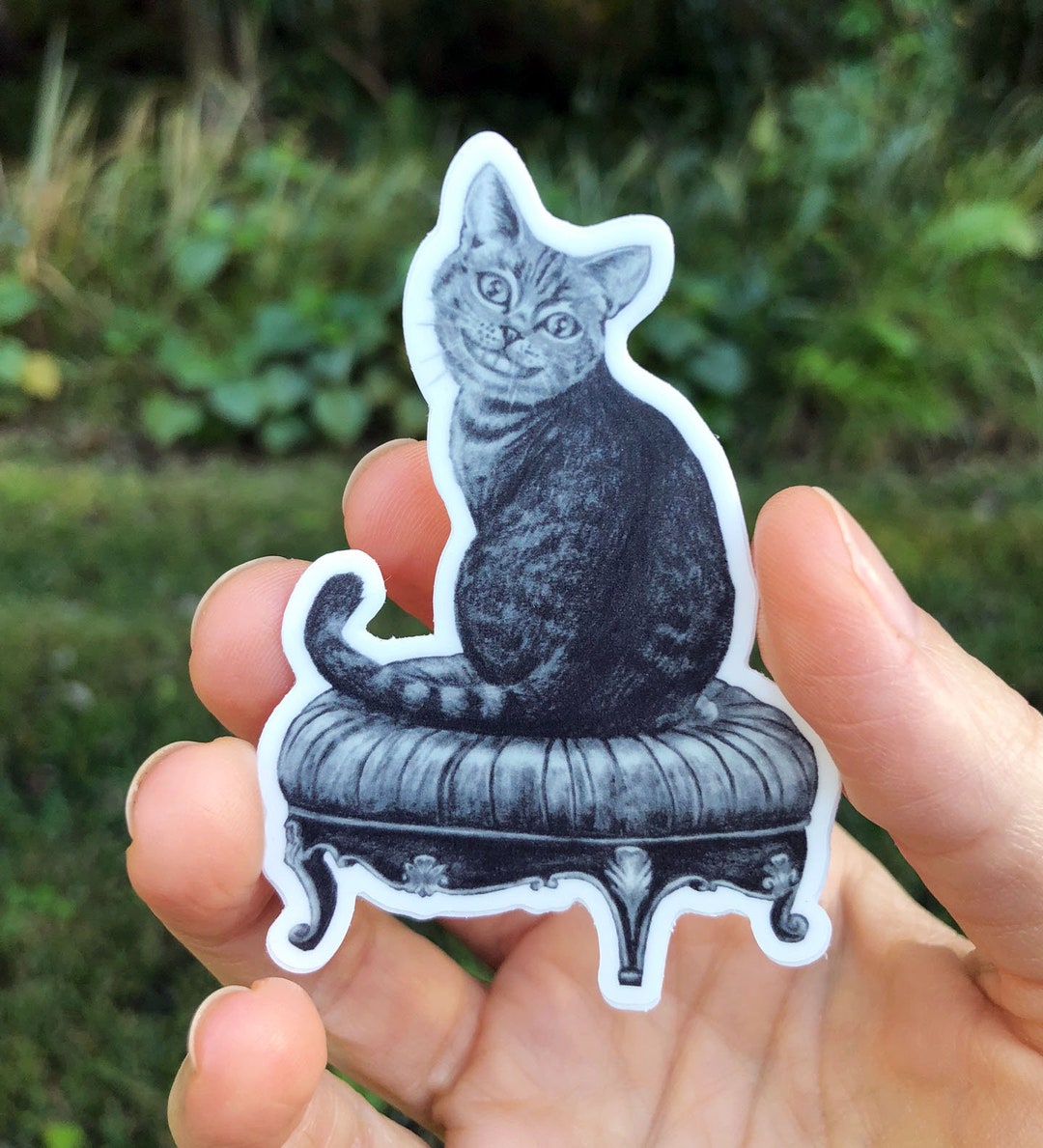 Cheshire Cat Sticker / Cat Sticker / Alice in Wonderland Vinyl Sticker ...