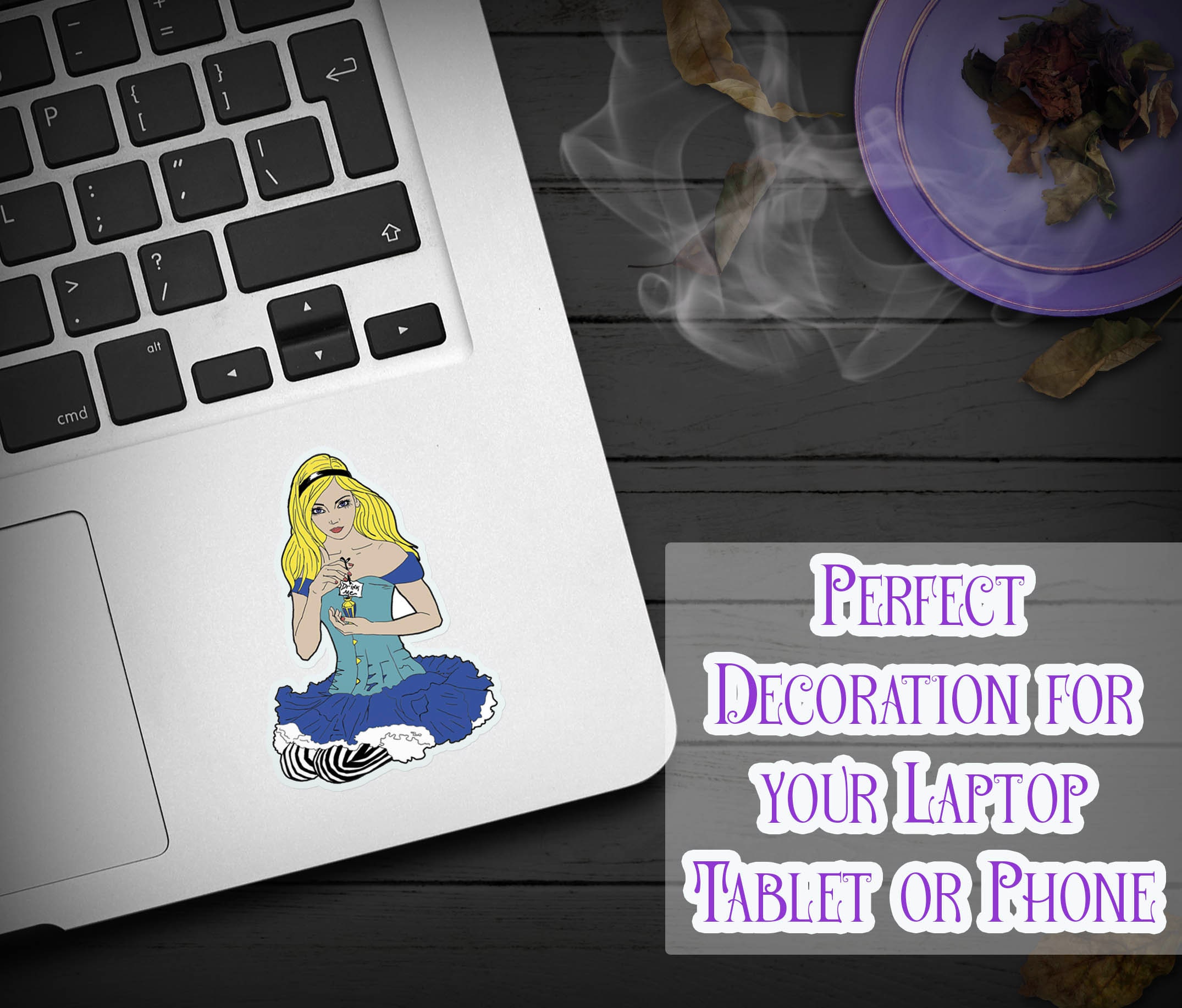 Alice in Wonderland Vinyl Sticker / Alice Sticker / Laptop | Etsy