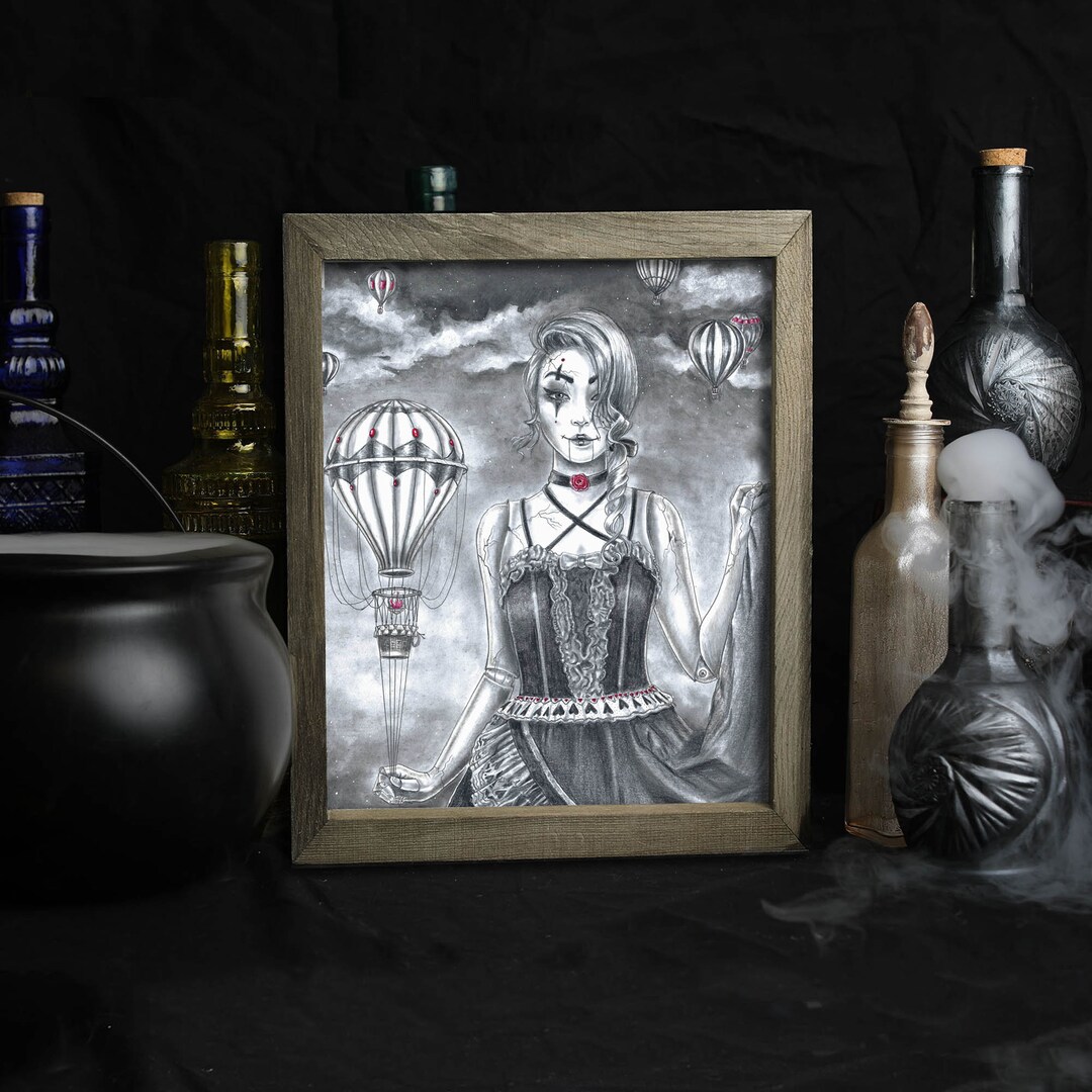 Ruby Red July Birthstone Art Print / Broken Doll / Carnival ...