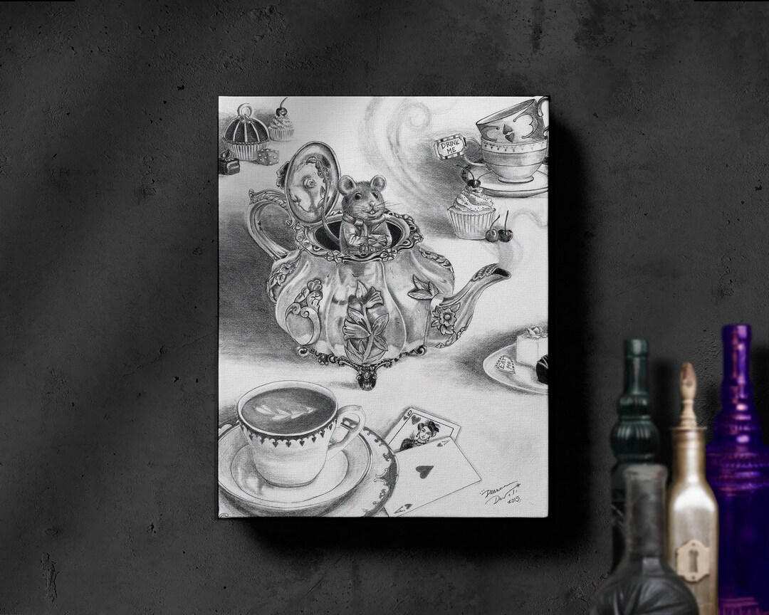 Dormouse / Limited Edition / Art Canvas Print / Giclee / Mouse Gifts ...