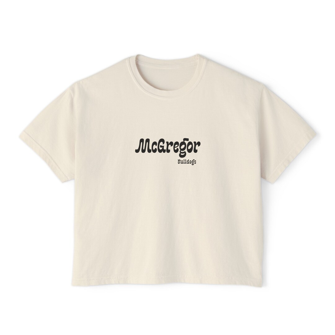 Women's Boxy Tee - Oversized Comfort Colors Mcgregor Bulldogs, Mcgregor ...