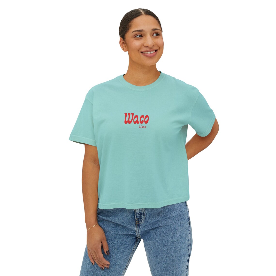 Women's Boxy Tee - Oversized Comfort Colors Waco High Lions, Waco High ...