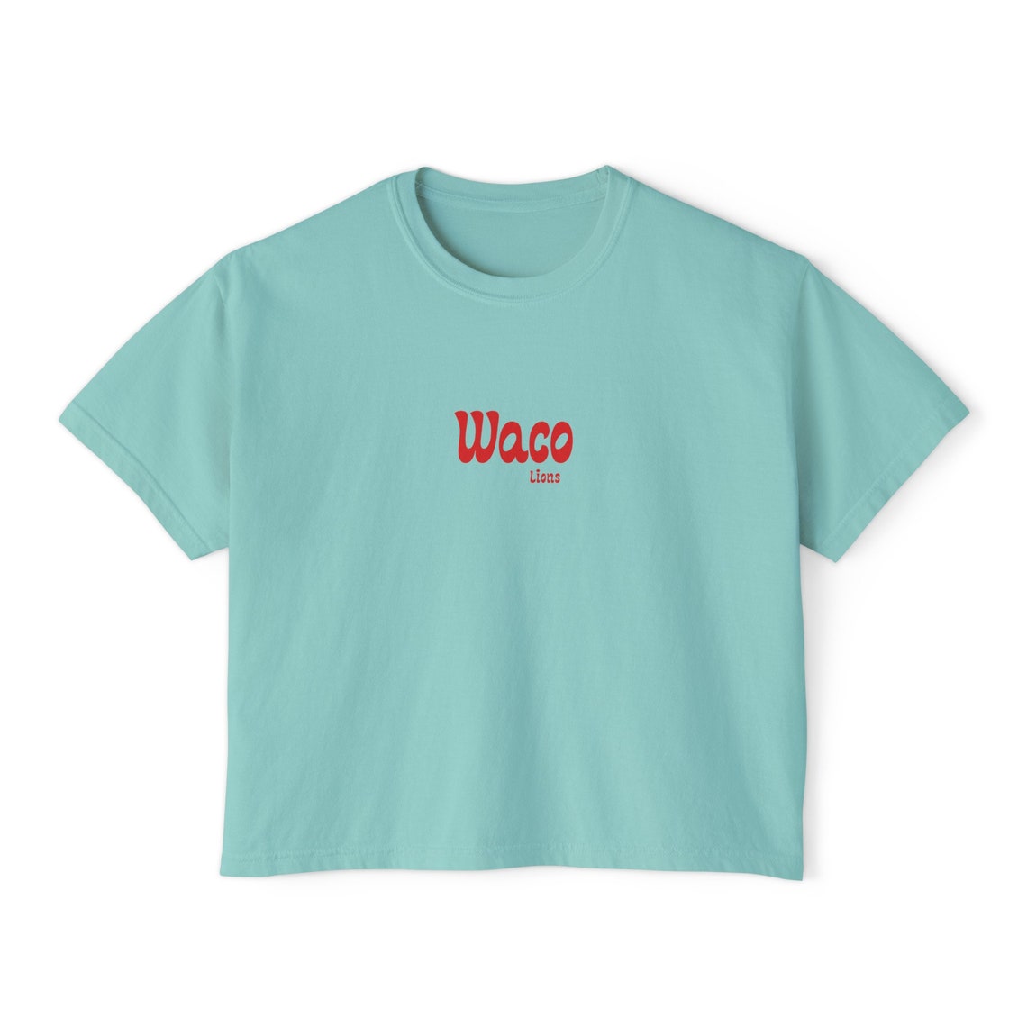 Women's Boxy Tee - Oversized Comfort Colors Waco High Lions, Waco High ...