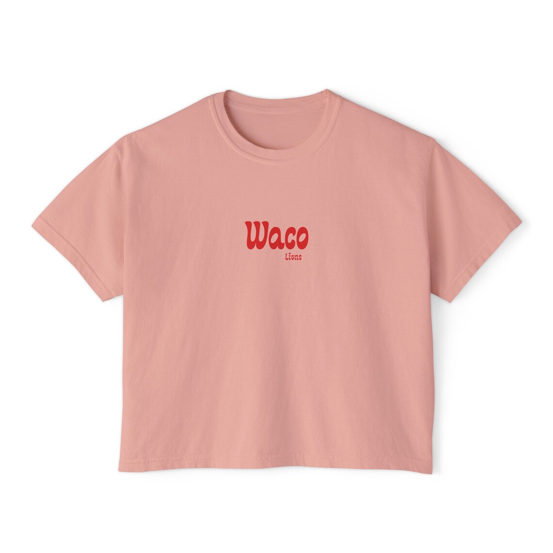 Women's Boxy Tee - Oversized Comfort Colors Waco High Lions, Waco High ...