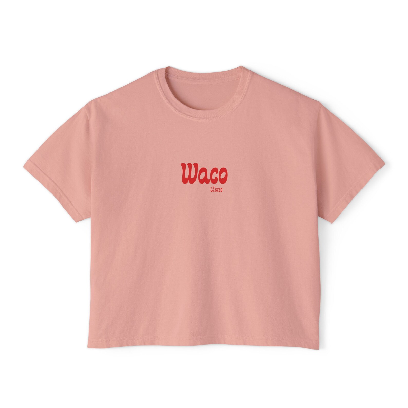 Women's Boxy Tee - Oversized Comfort Colors Waco High Lions, Waco High ...
