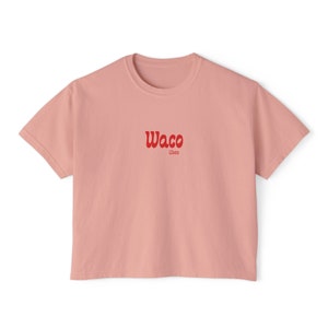 Women's Boxy Tee - Oversized Comfort Colors Waco High Lions, Waco High ...