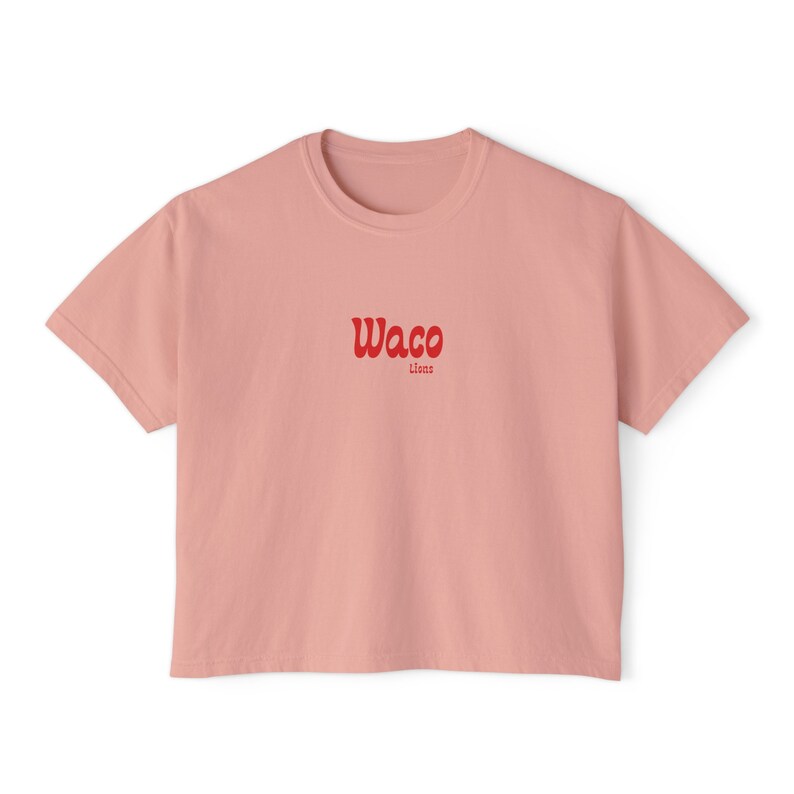 Women's Boxy Tee - Oversized Comfort Colors Waco High Lions, Waco High ...