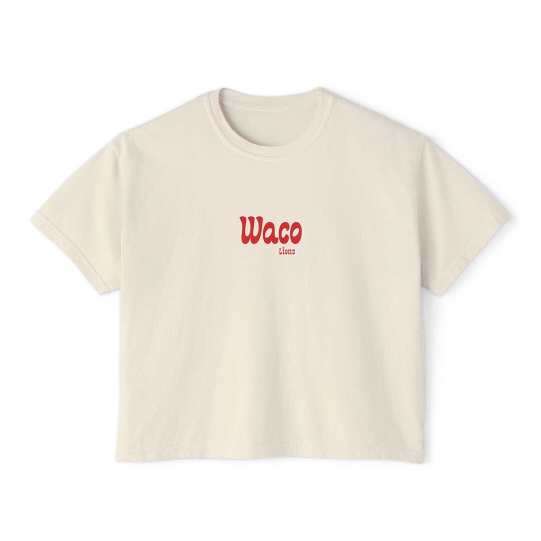 Women's Boxy Tee - Oversized Comfort Colors Waco High Lions, Waco High ...