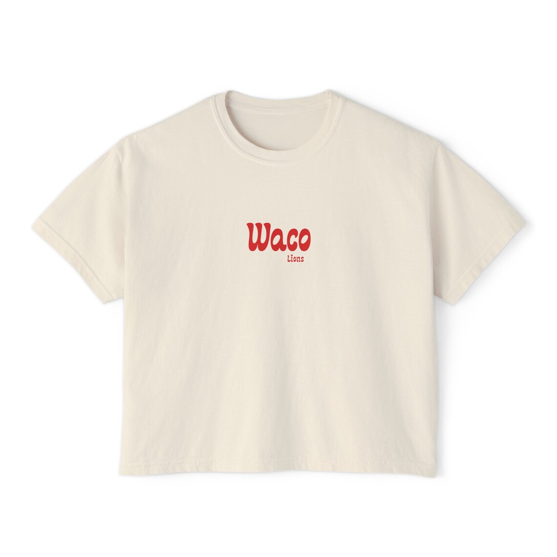 Women's Boxy Tee - Oversized Comfort Colors Waco High Lions, Waco High ...