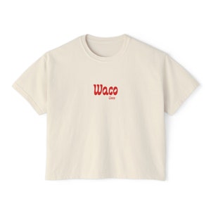Women's Boxy Tee - Oversized Comfort Colors Waco High Lions, Waco High ...