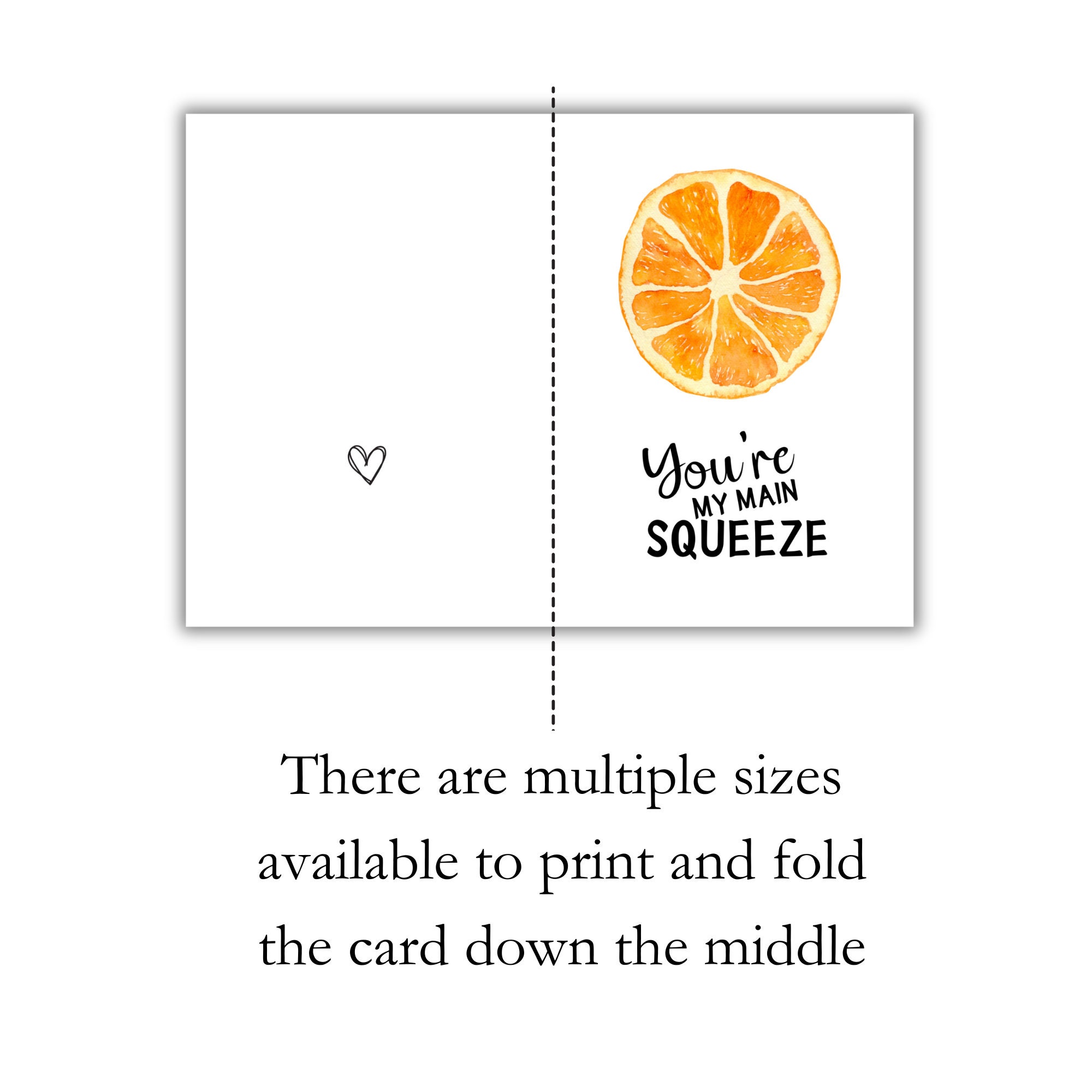 You're My Main Squeeze Printable Card Card for Bestie Boyfriend Card ...