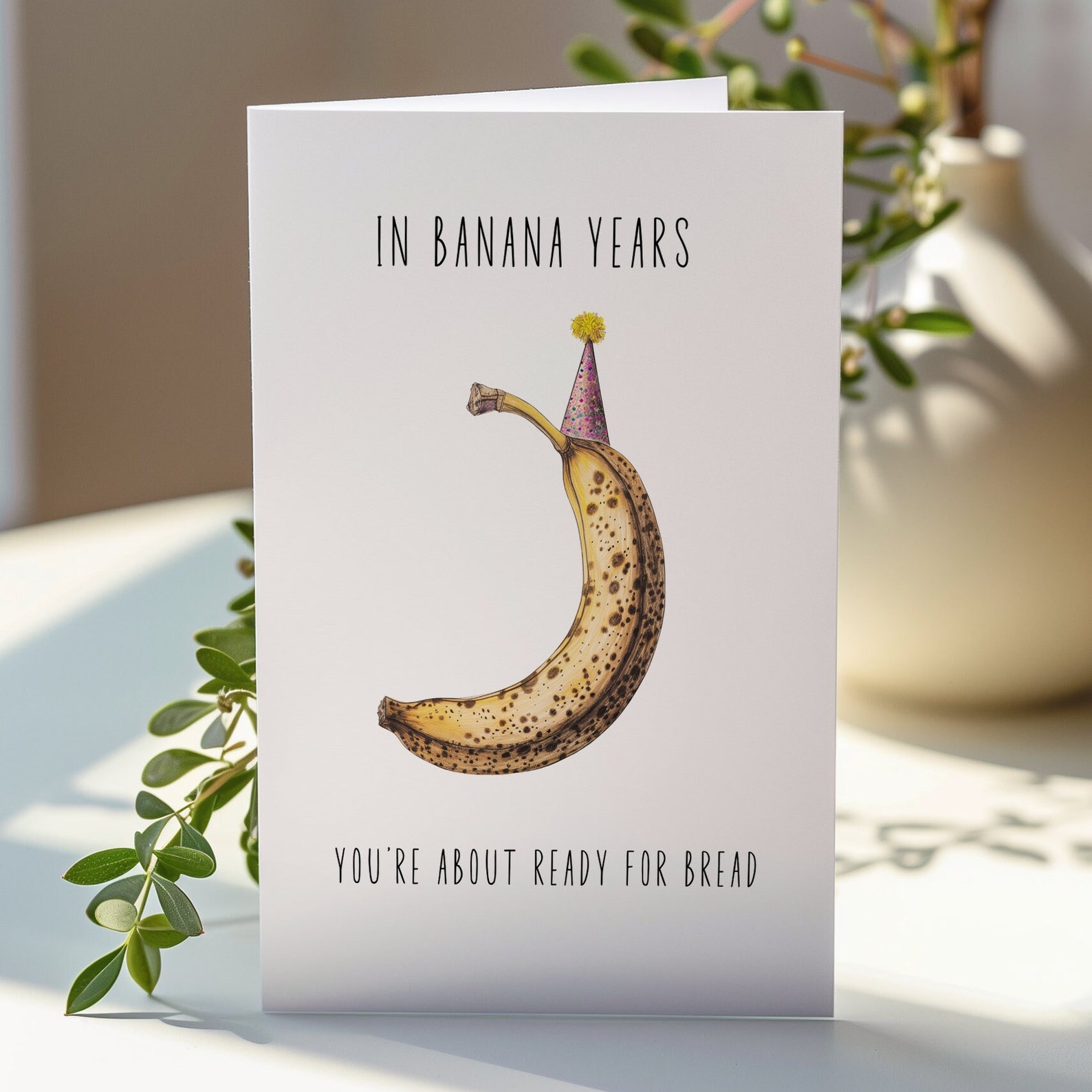 In Banana Years Dad Joke Bday Card Printable Dad Joke Card Bday Card ...