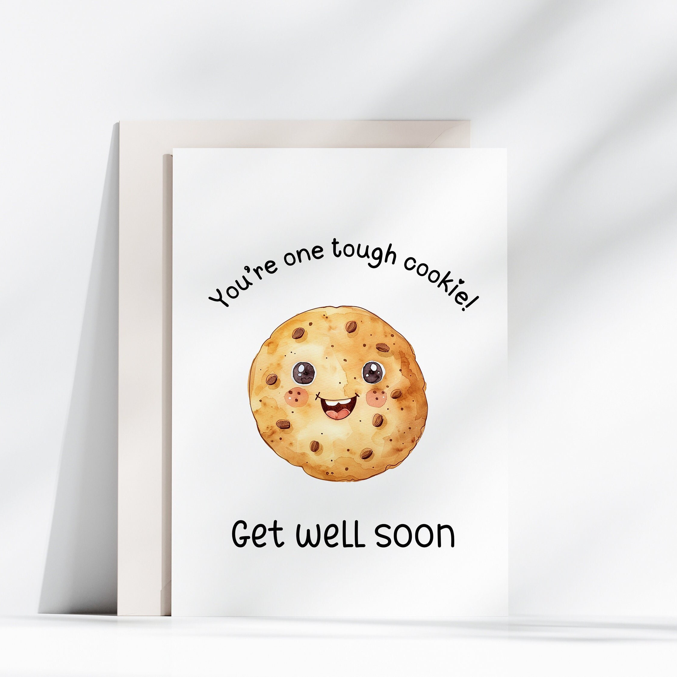 Tough Cookie Get Well Soon Card for Kids Sweet Get Well Card Funny Get ...