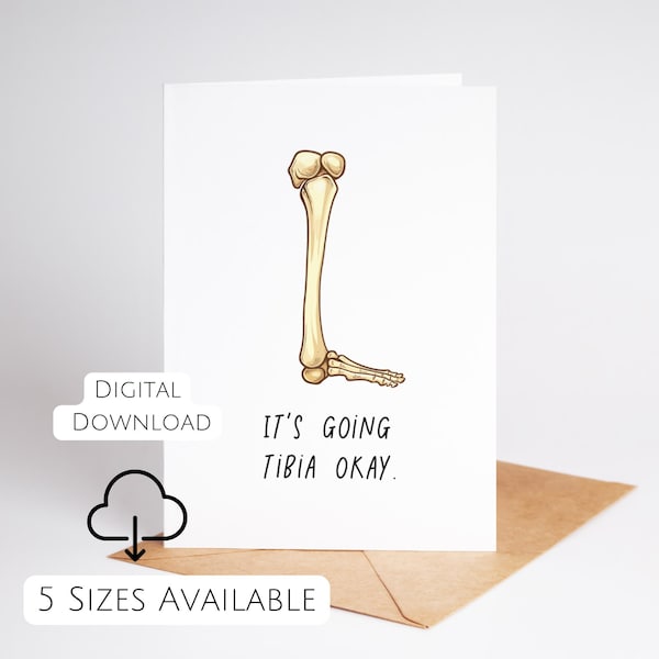 Broken Leg Card - Etsy