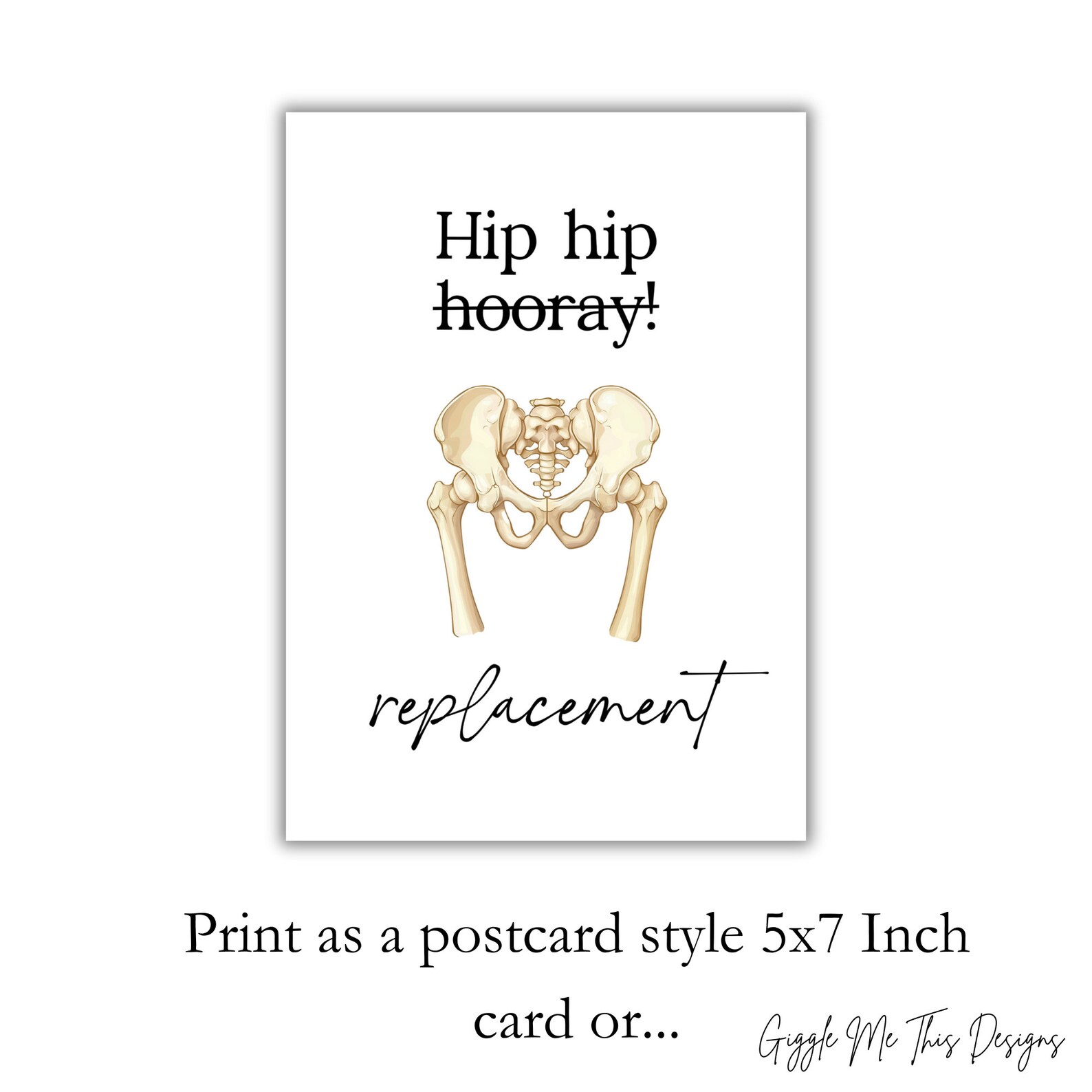 Hip Surgery Card Funny Get Well Card Hip Replacement Card Hip Surgery ...