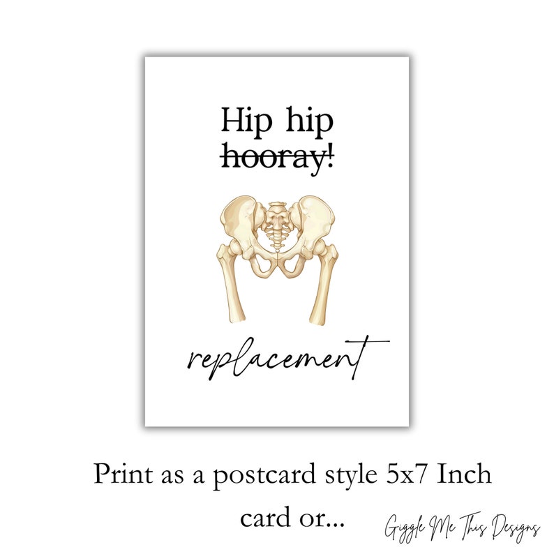 Hip Surgery Card Funny Get Well Card Hip Replacement Card Hip Surgery ...