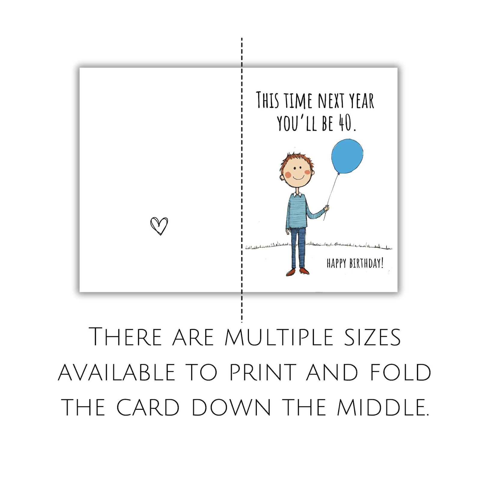 39th Birthday Card Printable Funny 39th Bday Card for Him or Her 39 ...