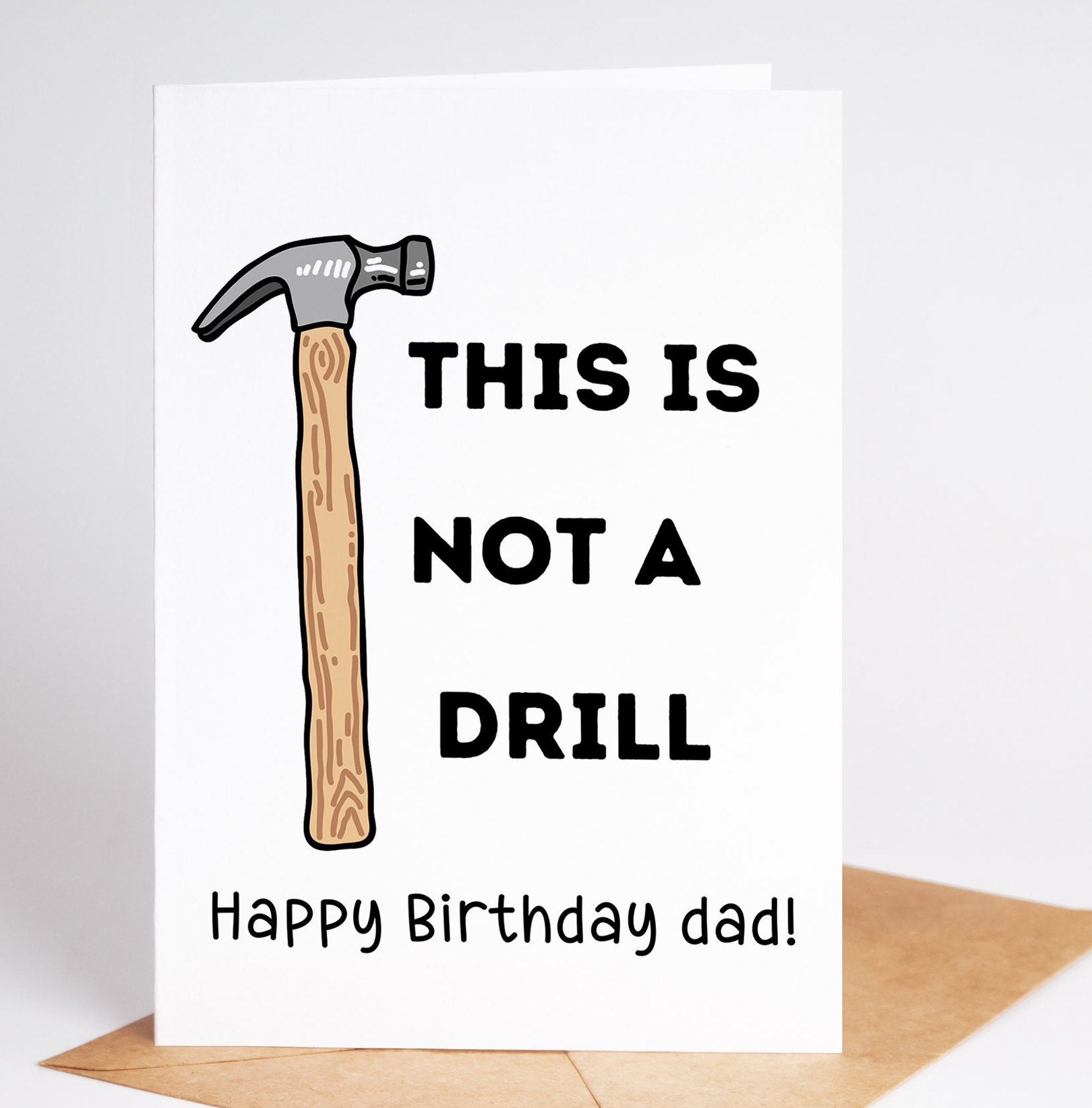 Birthday Card for Dad Funny Birthday Card Dad Joke Birthday Card ...