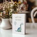 3rd Birthday Card Printable Dinosaur Bday Card for 3 Year Old Boy or ...