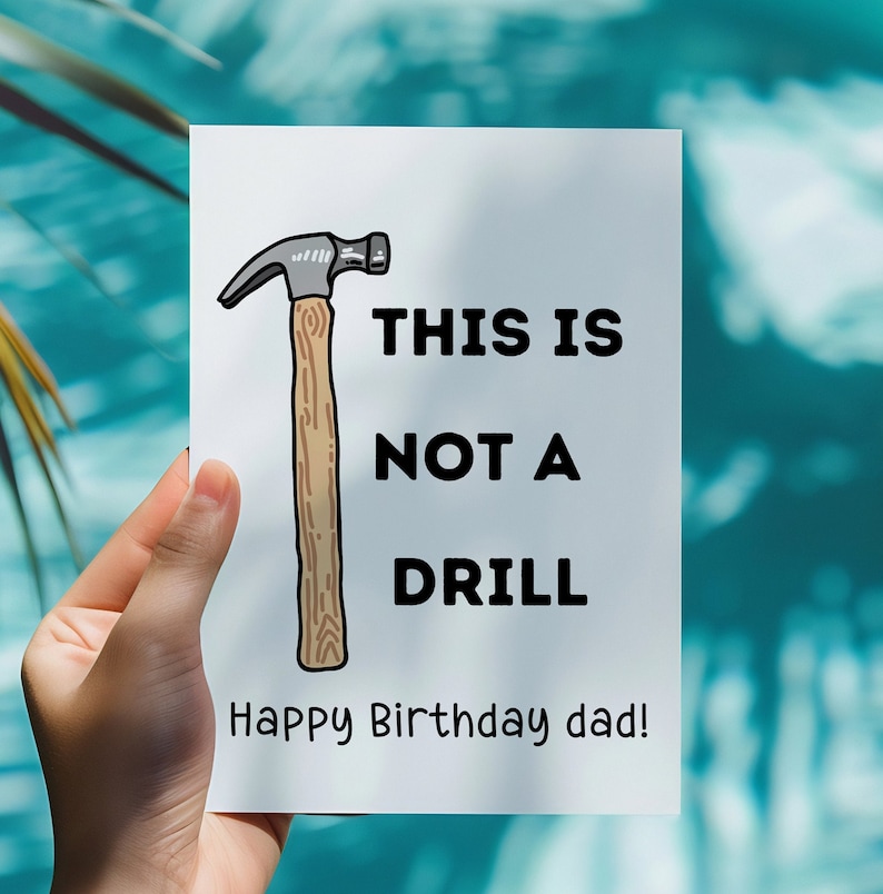 Birthday Card for Dad Funny Birthday Card Dad Joke Birthday Card ...