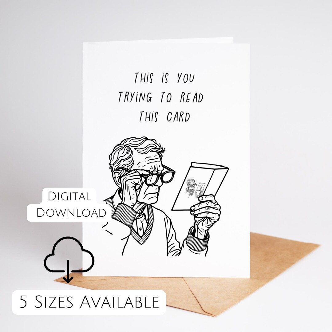 This is You Funny Printable Birthday Card for Man Bday Joke Card for ...