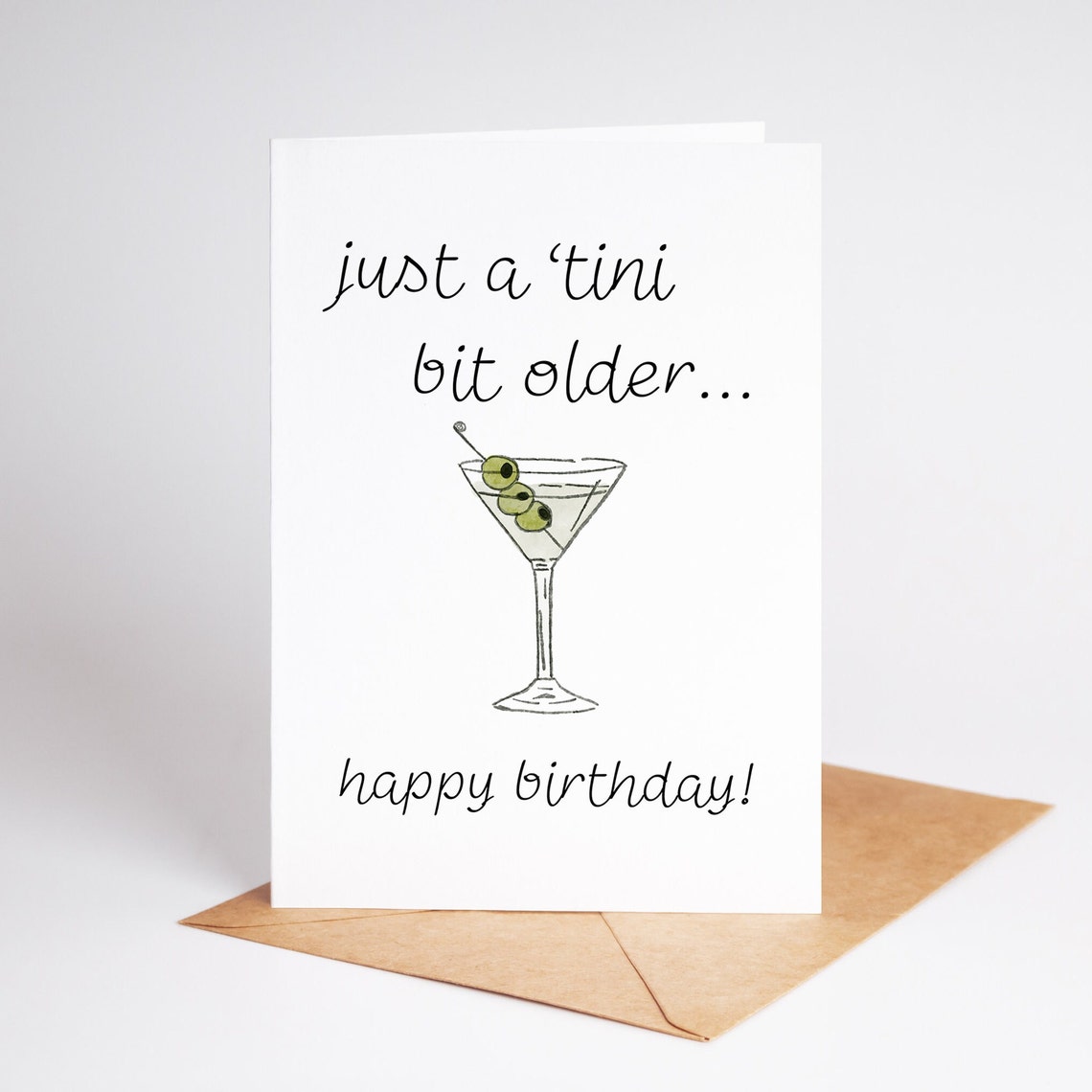 Tini Bit Older Birthday Card Last Minute Card Printable Bday Card Funny ...