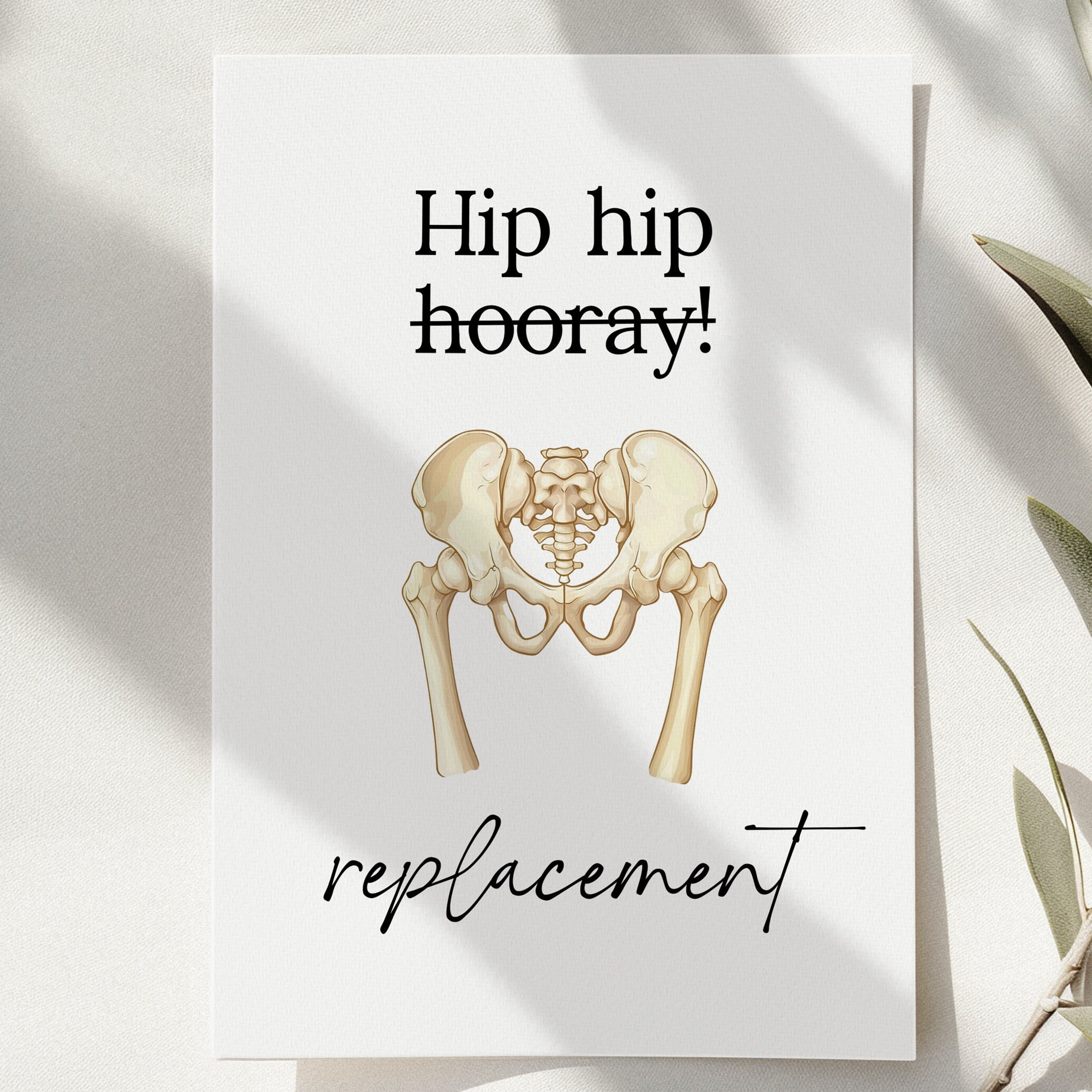 Hip Surgery Card Funny Get Well Card Hip Replacement Card Hip Surgery ...