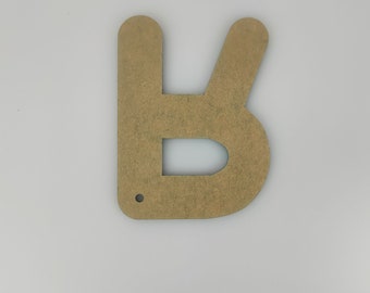 Freestanding Capital MDF Letters Blank MDF Letters Blank Letters for ...