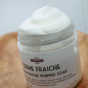 Whipped Soap by Savor - Creme Fraiche - Custom Scent and Size - Etsy