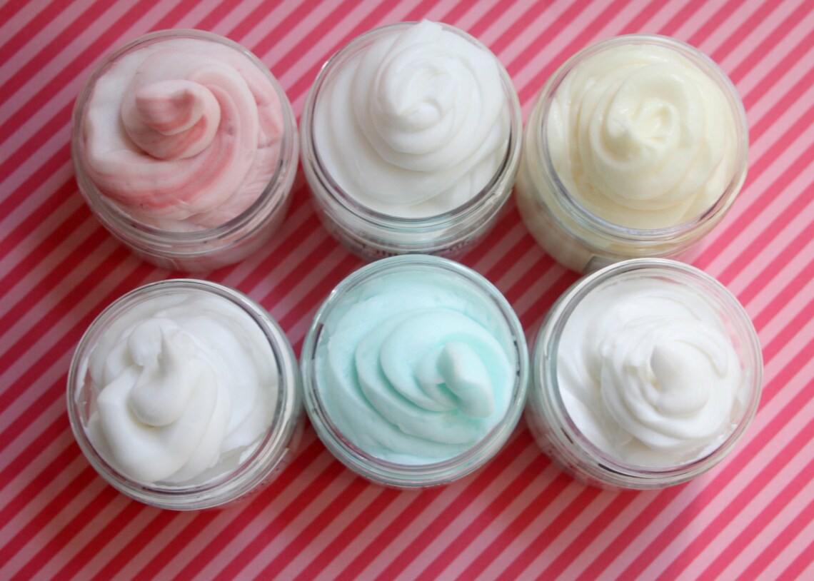 Whipped Soap and Body Butter Six Jars Sample Pack Gift Set of Organic ...
