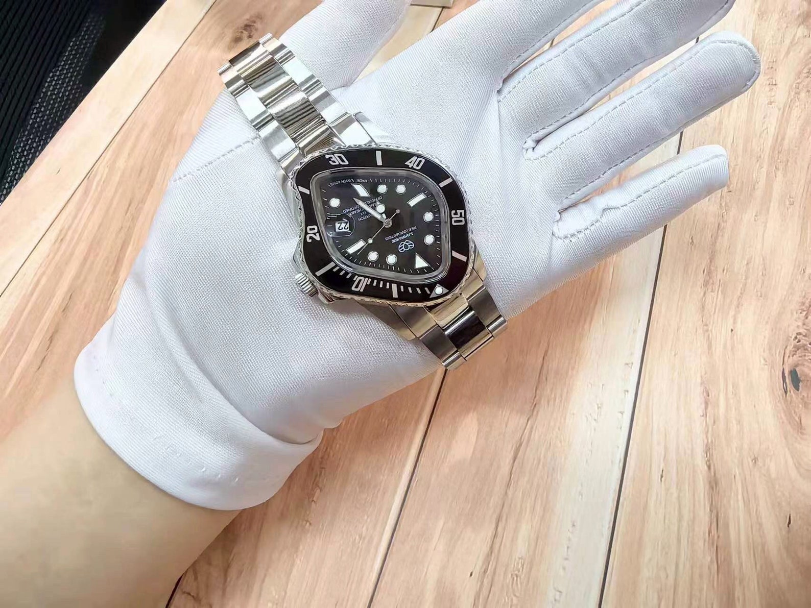 Gifts for Her Silver Precision Steel Women's Black Dial Watch - Etsy