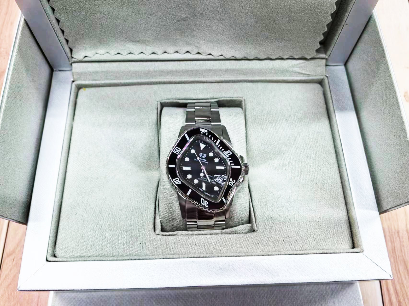 Gifts for Her Silver Precision Steel Women's Black Dial Watch - Etsy