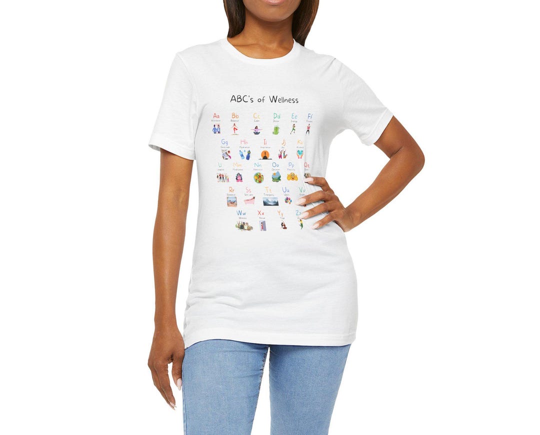 Personalized Abc’s of Wellness T-shirt | Classic Round Neck Unisex ...