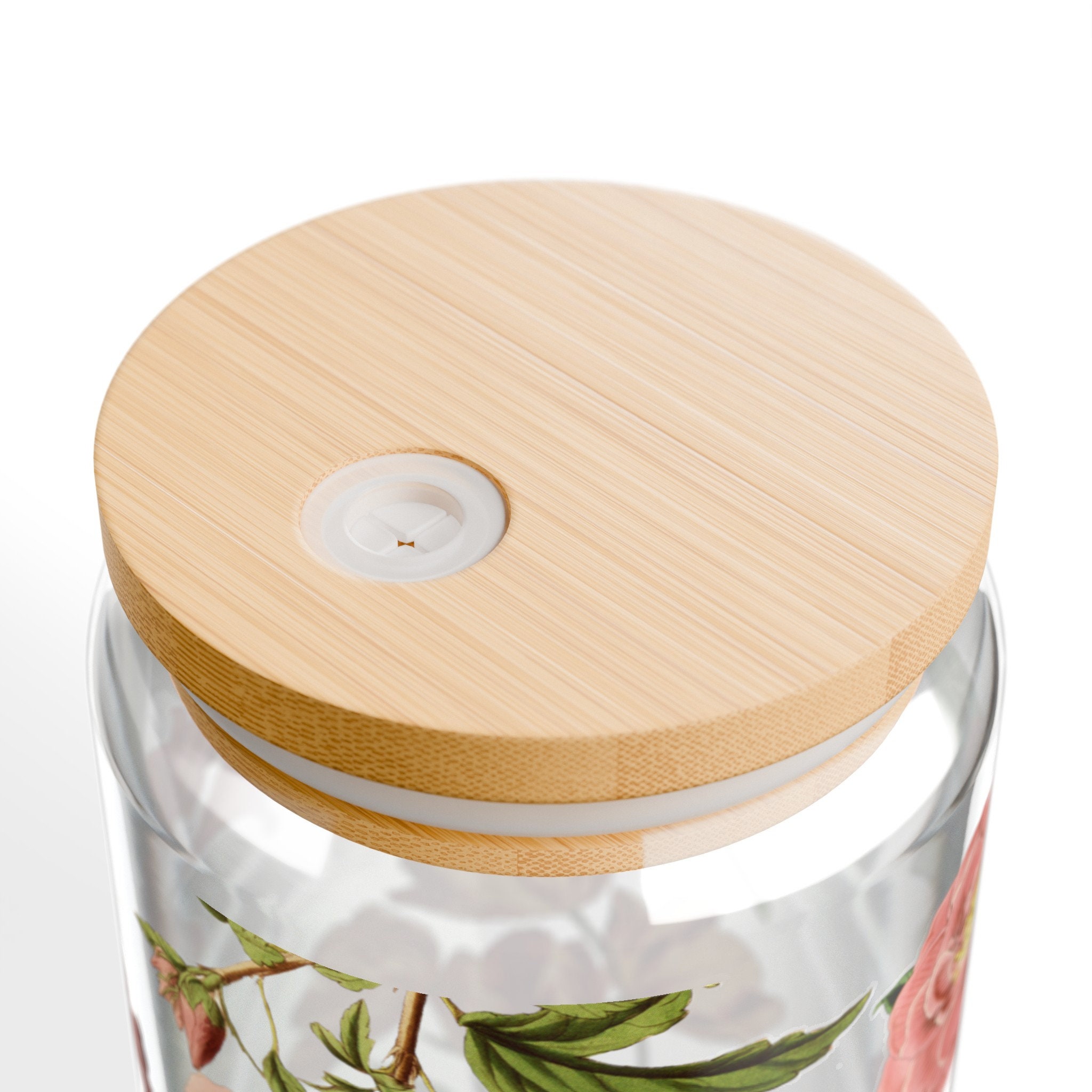 Flower Sipper Glass, Straw Glass Cup, Glass Sipper, Reusable Drinking ...