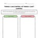 Things I Can Control Vs. Things I Can’t Control Sorting Activity - Etsy