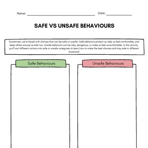 Safe Vs. Unsafe Online Behaviour Sorting Activity - Etsy