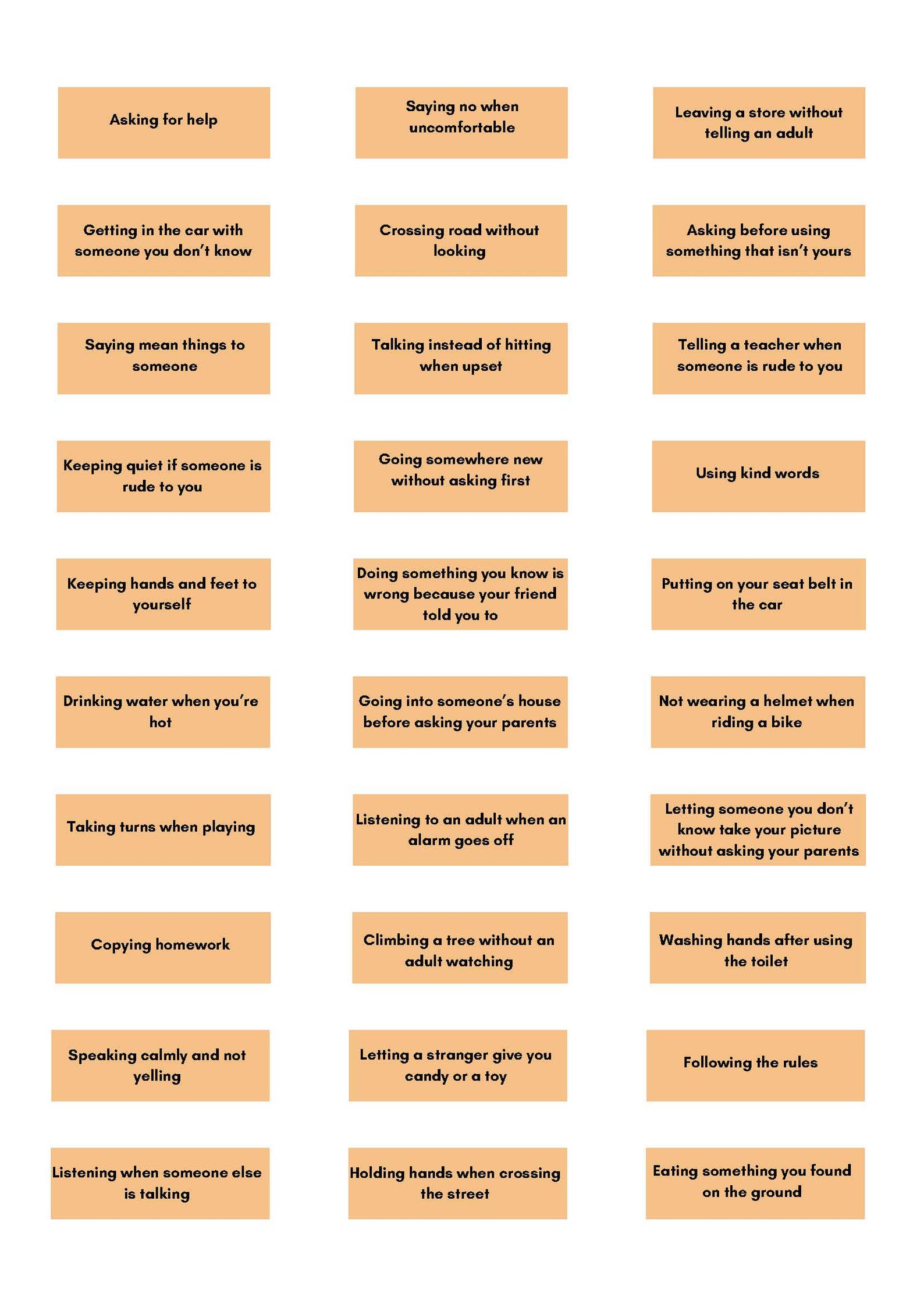 Safe Vs. Unsafe Online Behaviour Sorting Activity - Etsy