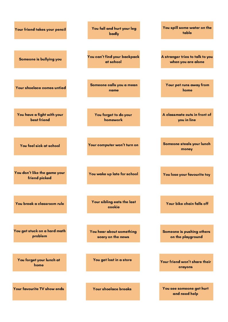 Big Vs. Small Problems Sorting Activity - Etsy