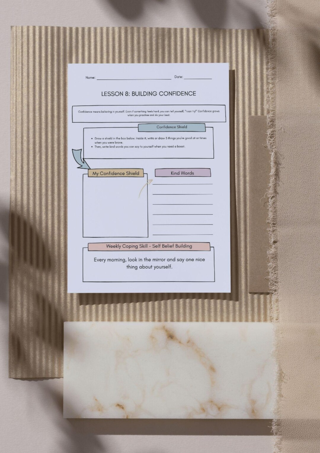 Building Confidence (CBT for Kids Worksheet 8/10) - Etsy