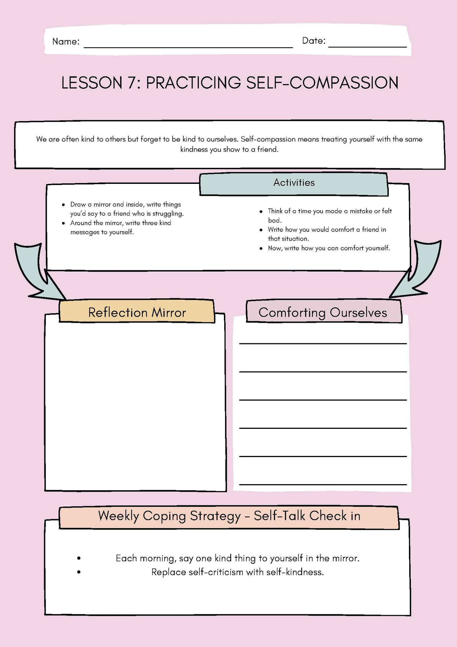 Ultimate Self Esteem Bundle - 10 Worksheets on Confidence and ...