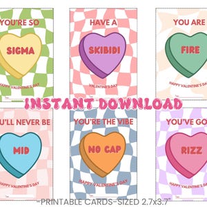 Slang Kids Valentine’s Day Cards, Funny Printable Classroom Valentine ...