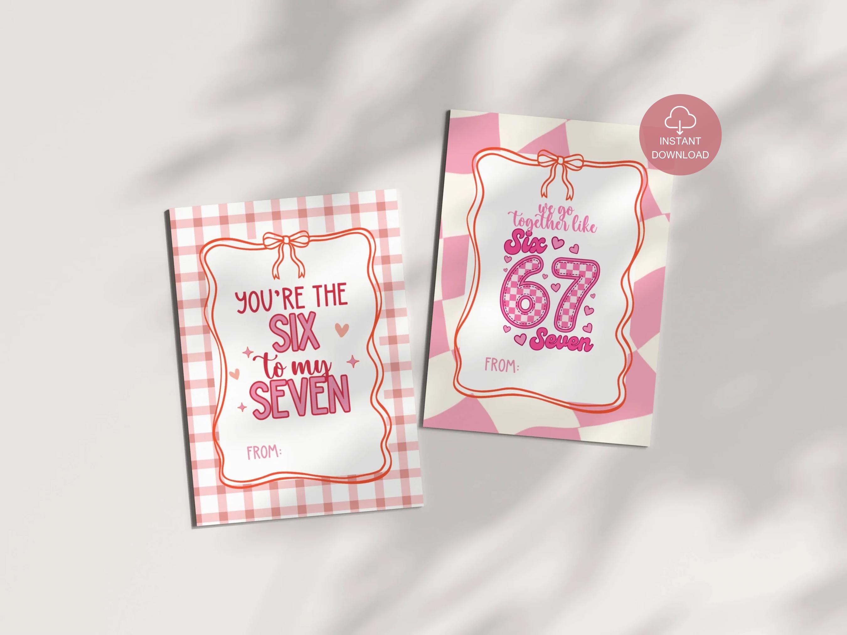 67 Slang Valentine Cards for Kids, Girl Pink Funny Classroom Valentines ...