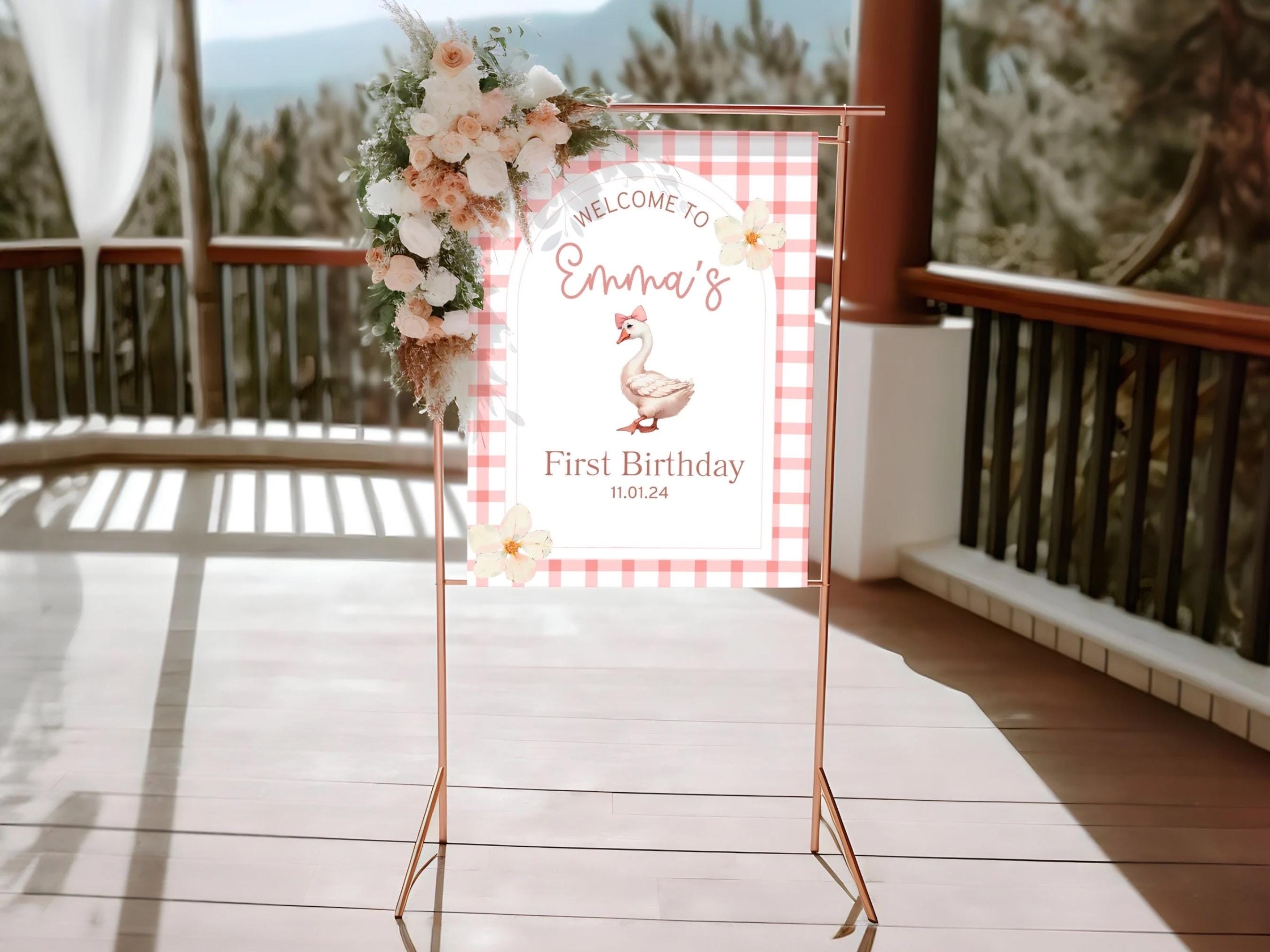 One Silly Goose Welcome Sign Template, Silly Goose Welcome Poster, Girl ...