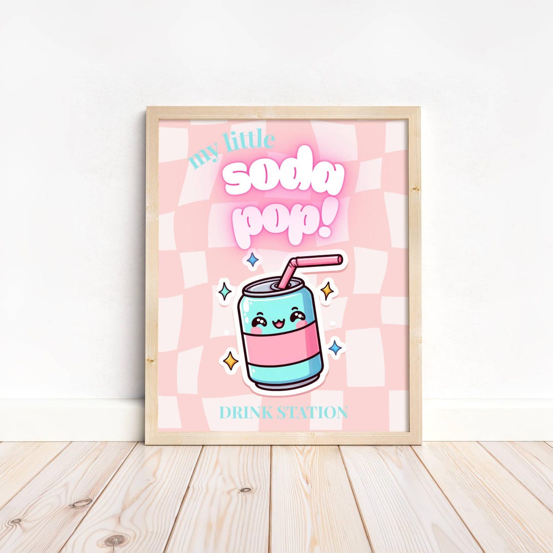 K-pop Birthday Party Sign, Soda Pop, Printable Signs, Girl Birthday ...