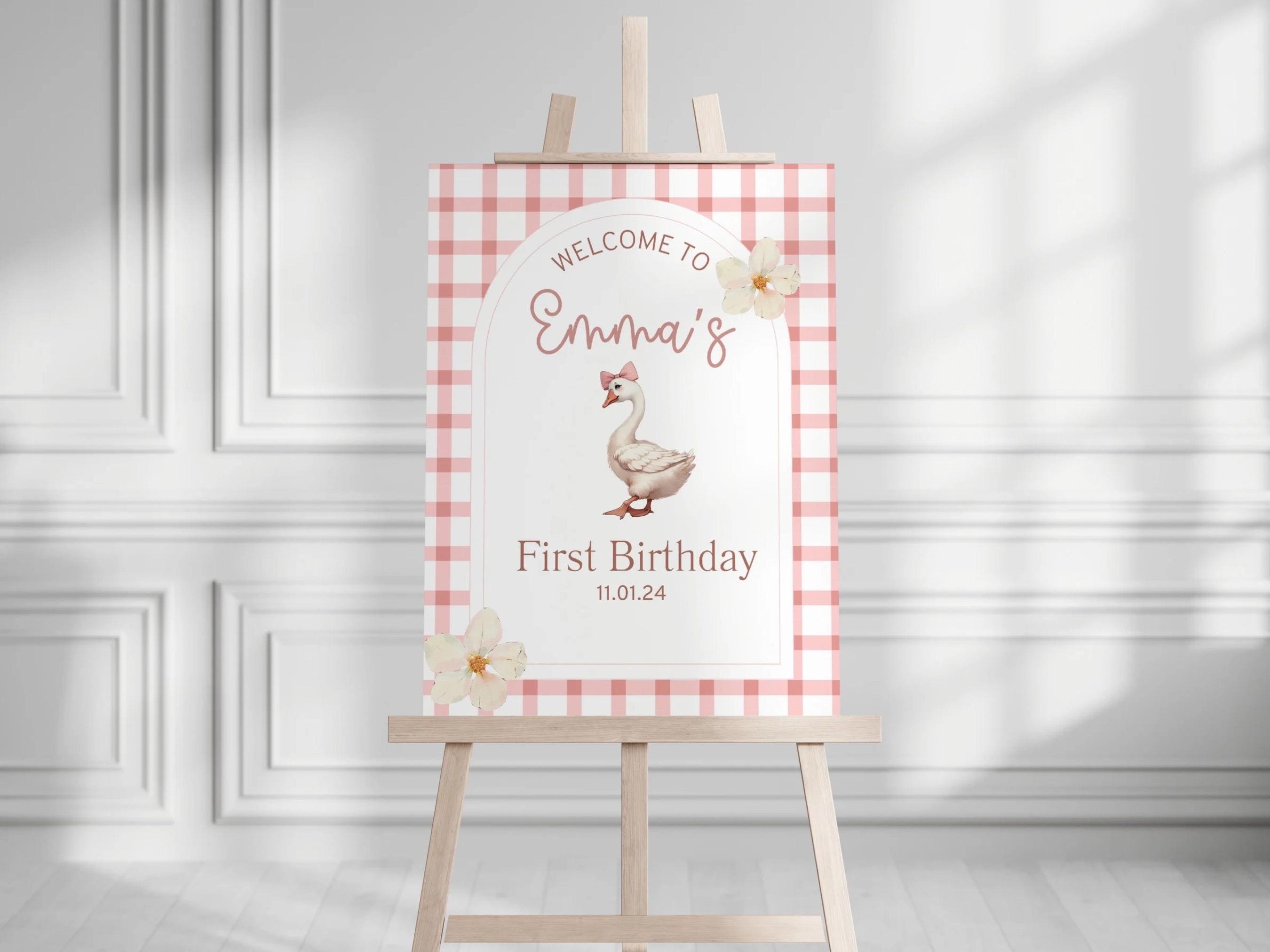 One Silly Goose Welcome Sign Template, Silly Goose Welcome Poster, Girl ...