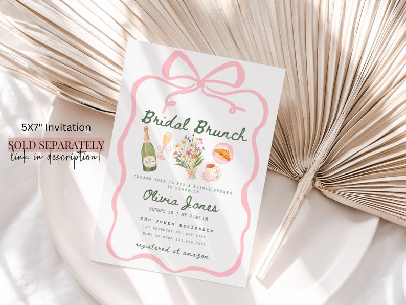 Bridal Brunch Welcome Sign, Instant Download Hand Drawn Bridal Brunch ...