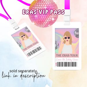 Eras Ticket Invite, Surprise Music Ticket Stub, Birthday Invite ...