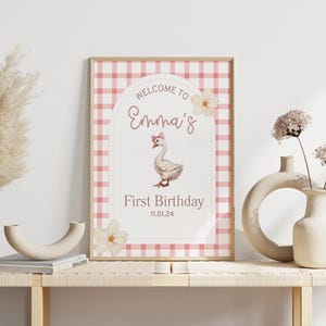 One Silly Goose Welcome Sign Template, Silly Goose Welcome Poster, Girl ...