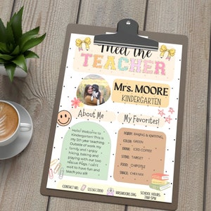 Editable Meet the Teacher Pastel Template, Back to School Flyer, All ...