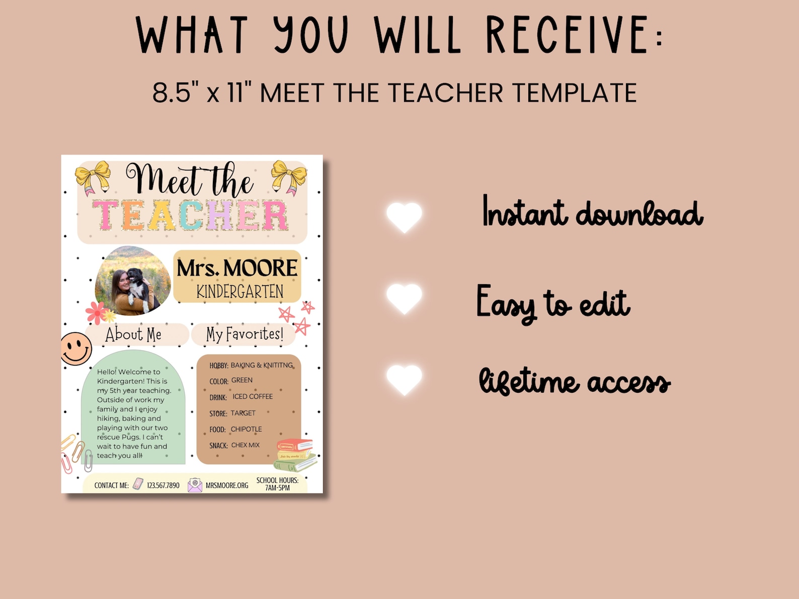 Editable Meet the Teacher Pastel Template, Back to School Flyer, All ...